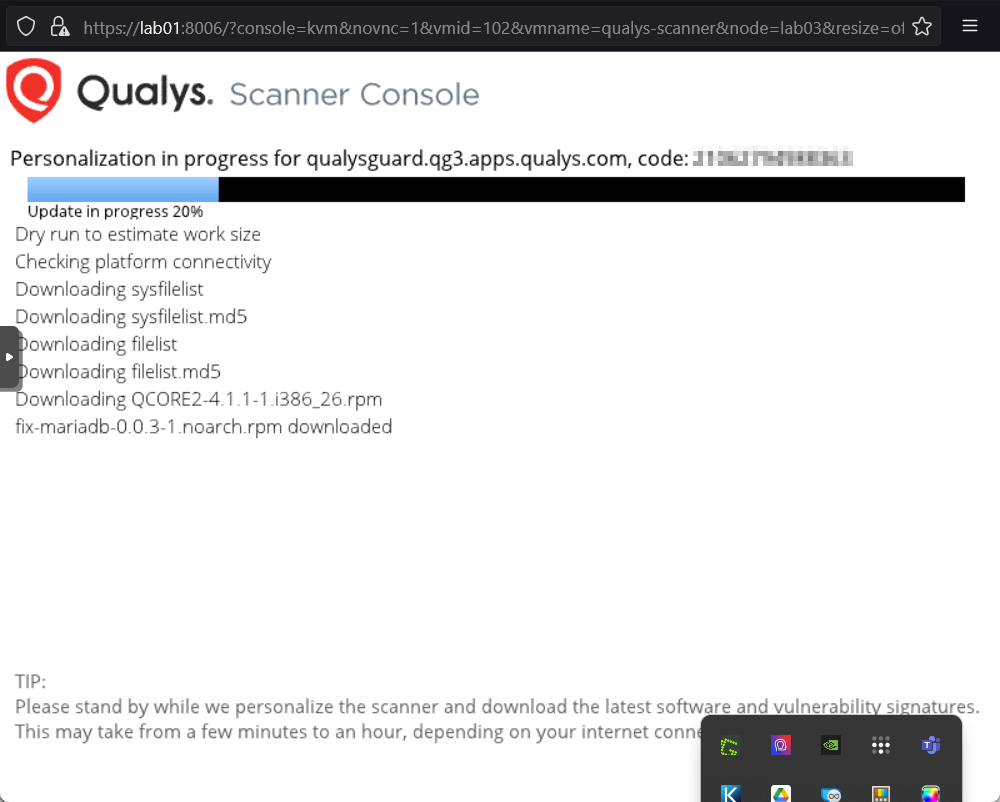 Deploying Qualys Scanner Appliance | DarioCruz.dev